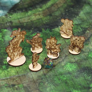 Warrior Miniatures (set of 12): TTRPG Dnd and Pathfinder2e Standees - Etsy