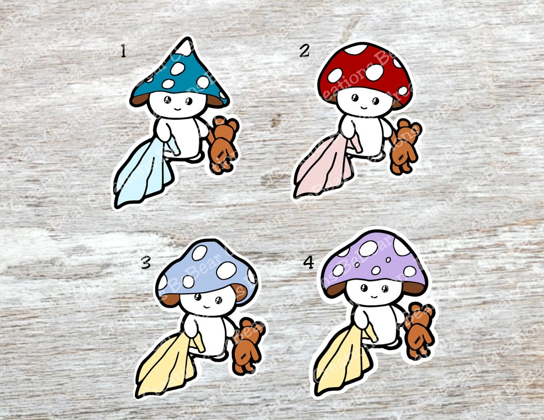 Mushroom Vinyl Decal Stickers | Naptime MUSHIES | Different Mushroom ...
