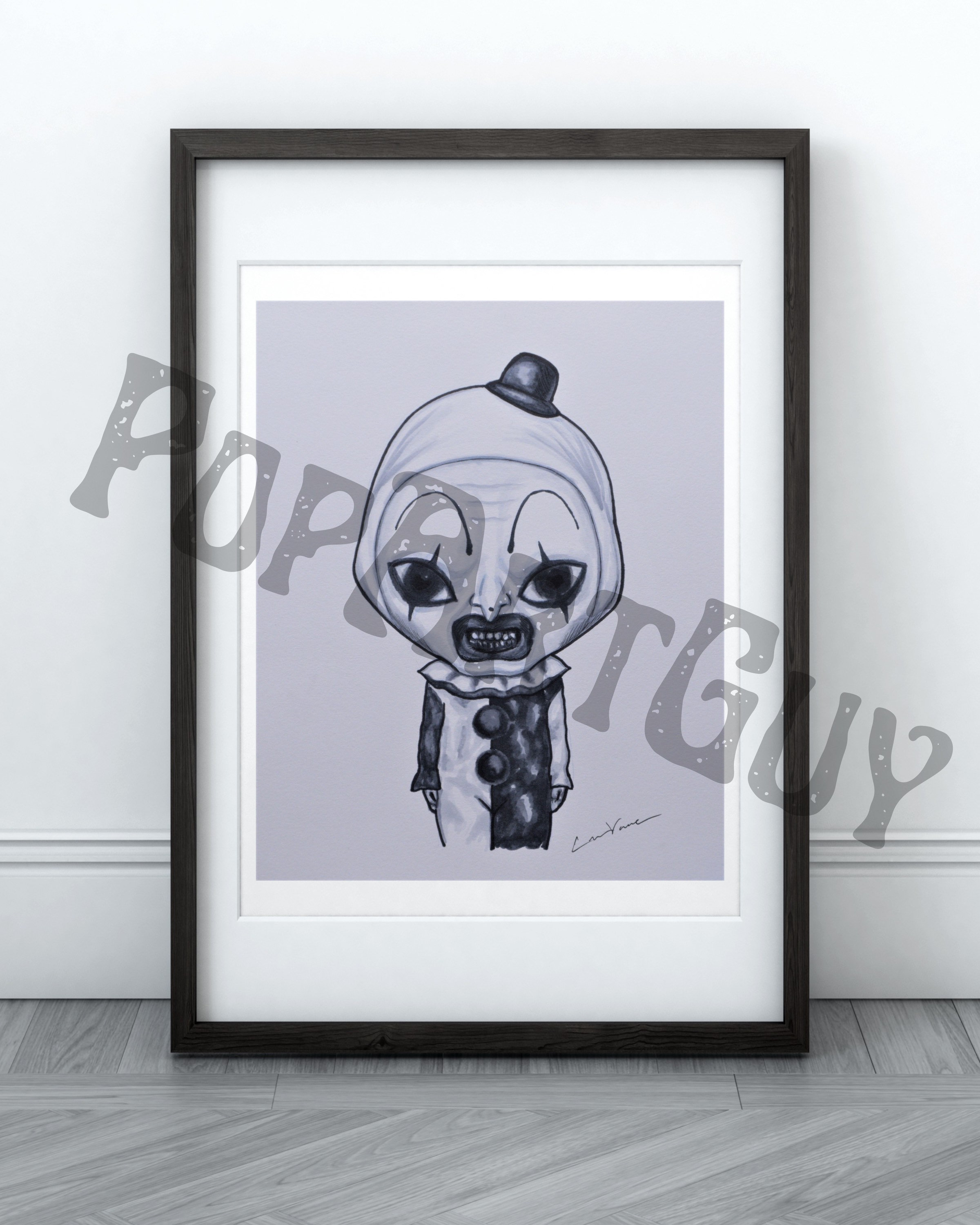 Terrifier Art Print Terrifier Clown Art Art the Clown Print - Etsy