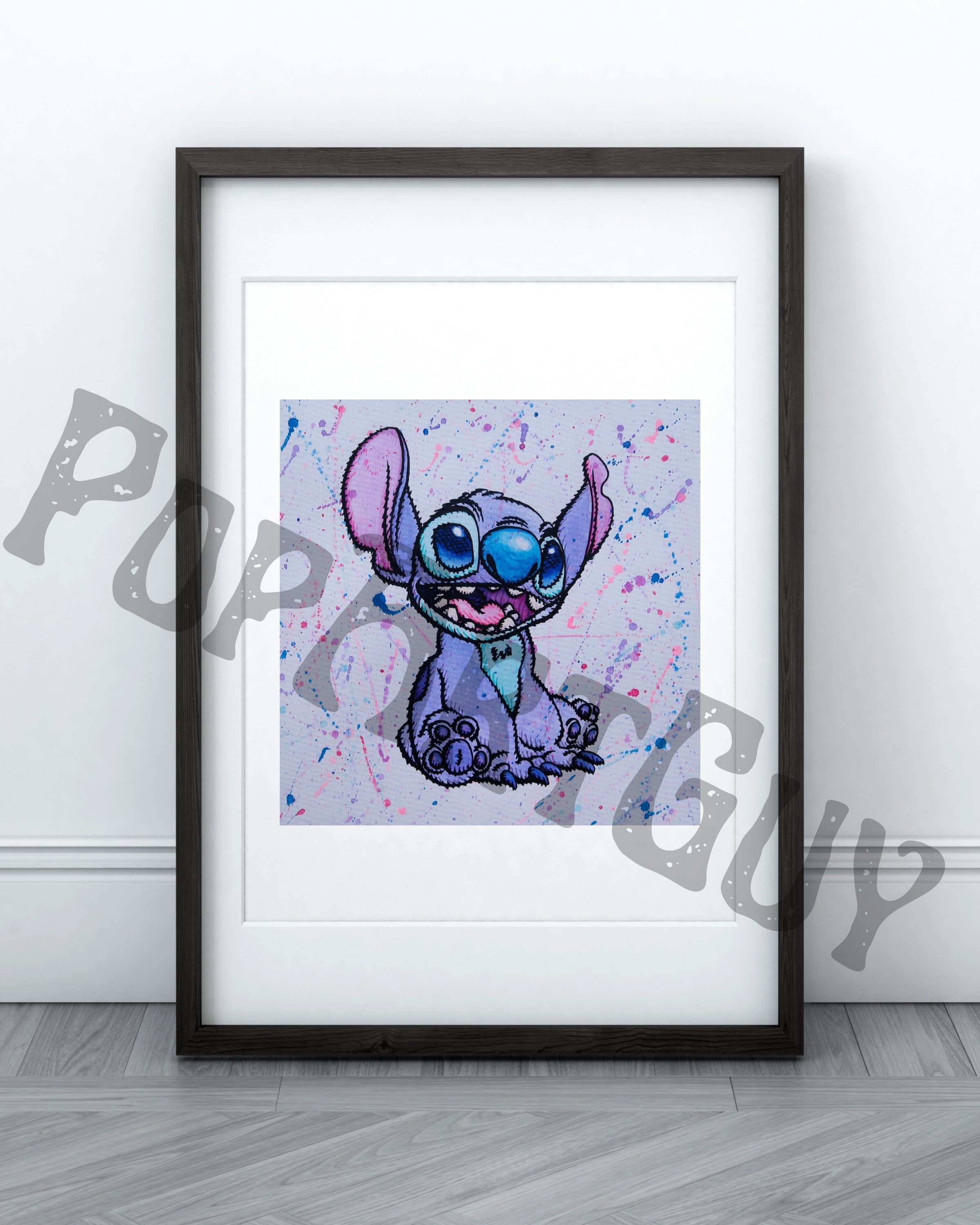 Stitch Art Print Disney Lilo and Stitch Art Print - Etsy
