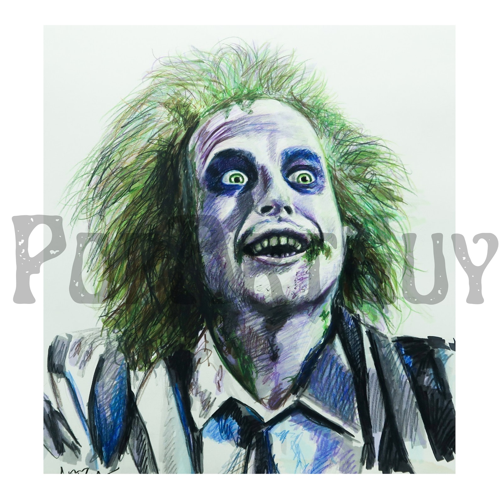 Beetlejuice Art Print - Etsy