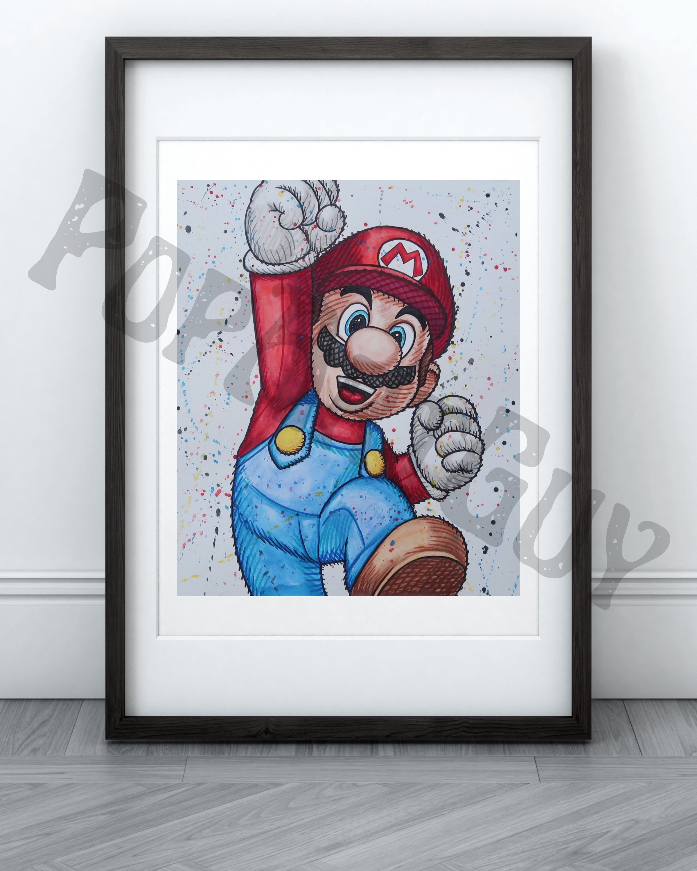 Super Mario Art Print , Super Mario , Super Mario Brothers Art ...