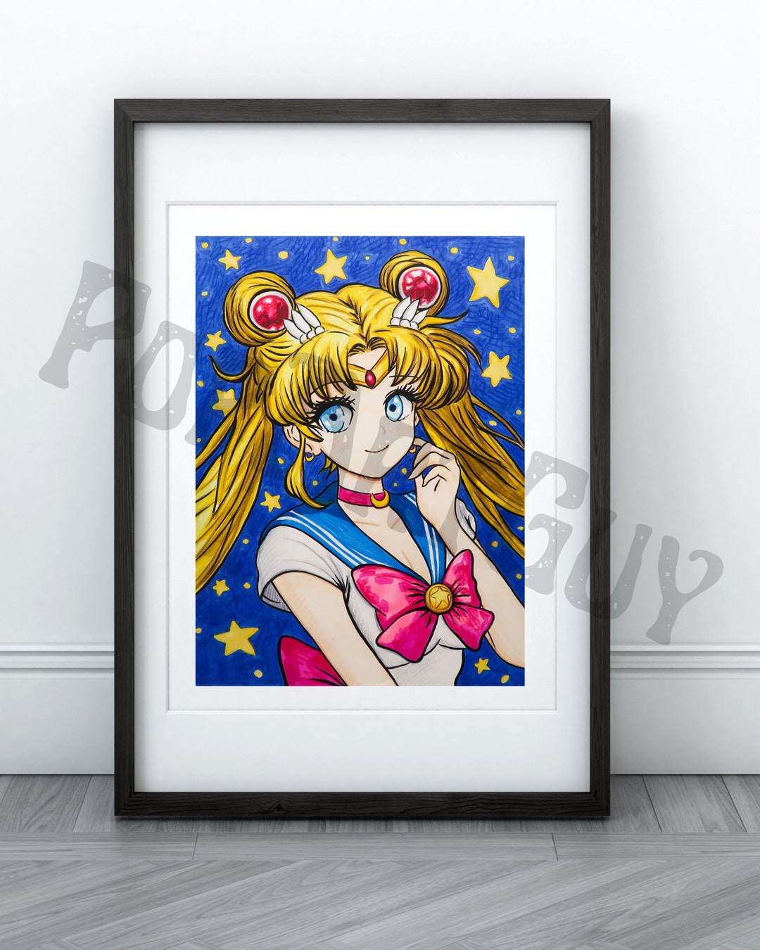Sailor Moon Art Print , Anime Fan Art, Manga Art - Etsy