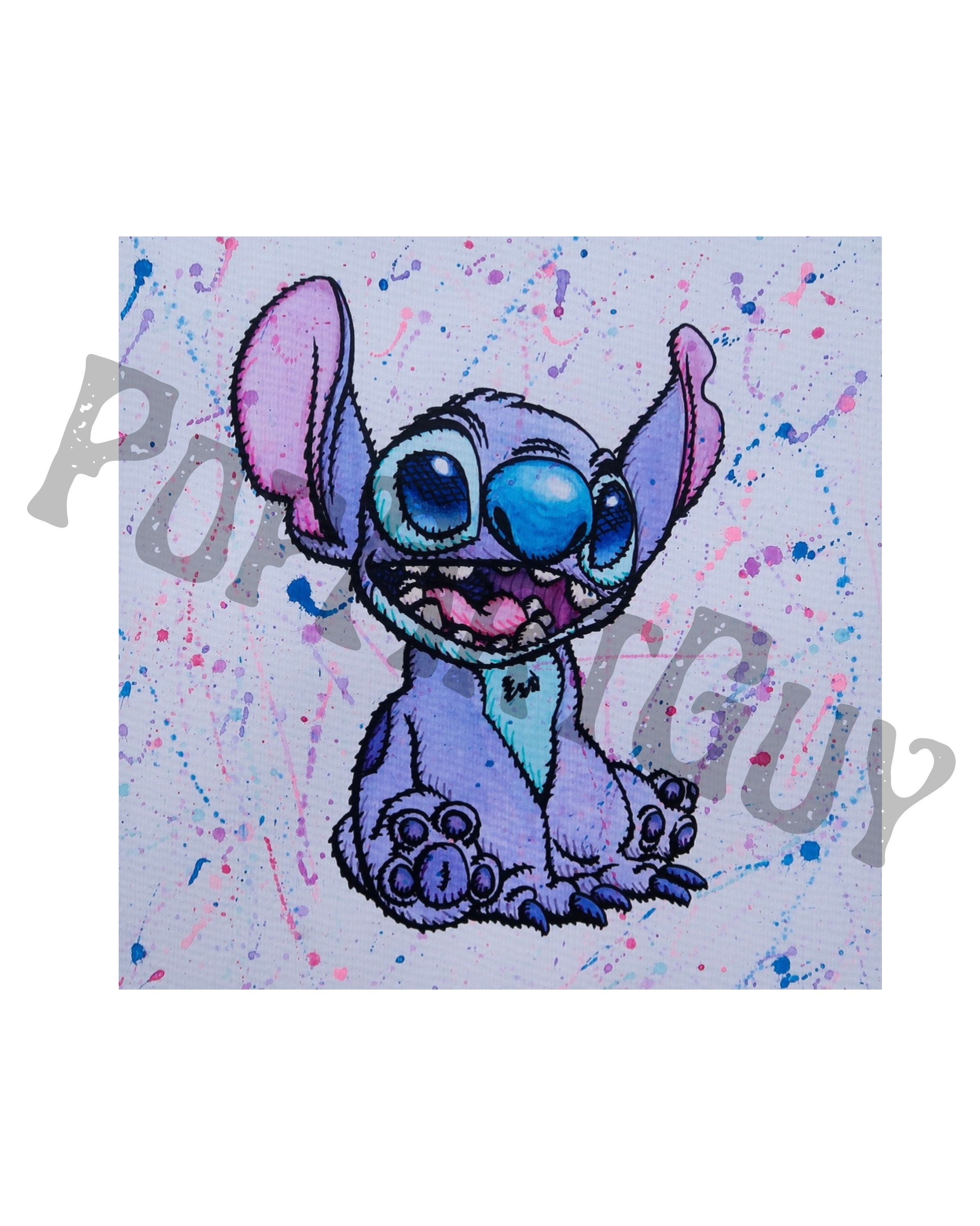 Stitch Art Print Disney Lilo and Stitch Art Print - Etsy