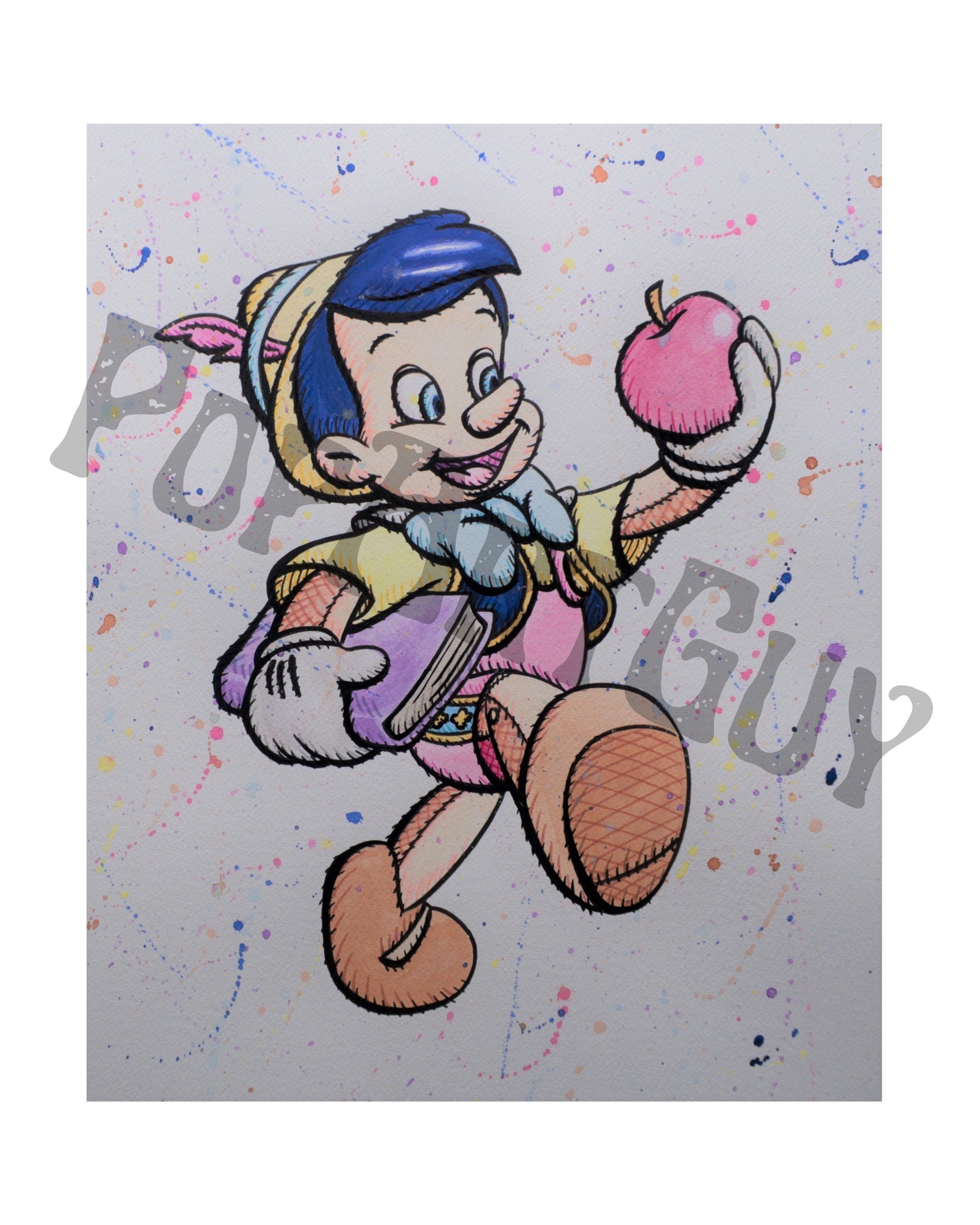 Pinocchio Art Print, Walt Disney Art, Colorful Art Print - Etsy Australia