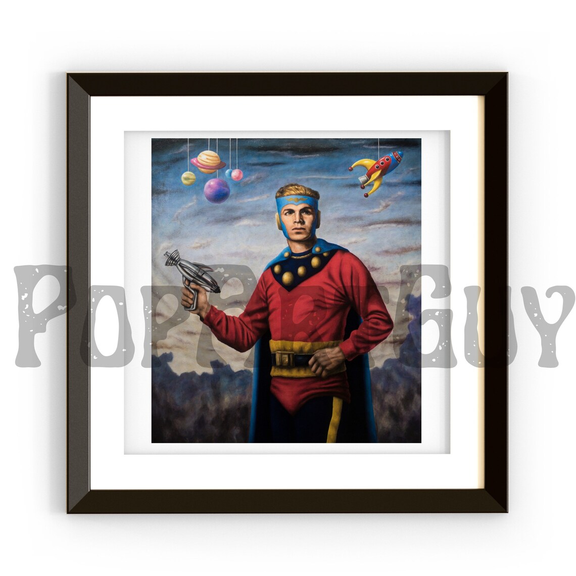Flash Gordon Art Print, Iconic 80s Characters Art, Original Art Print ...