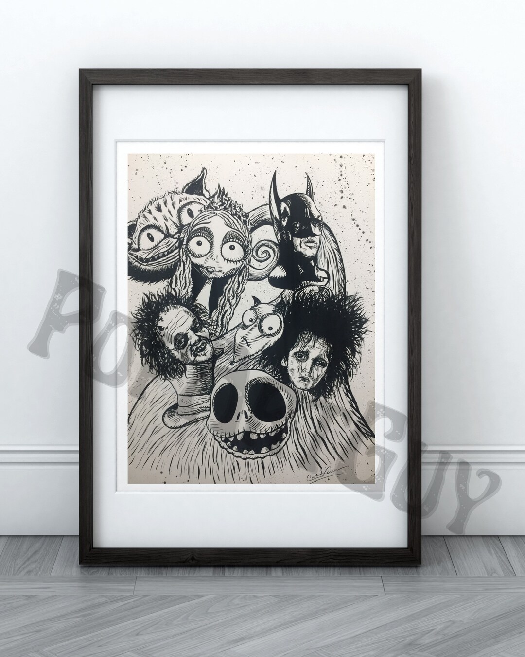 Tim Burton Iconic Characters Fan Art, Movie Art, Iconic Movies, Prints ...