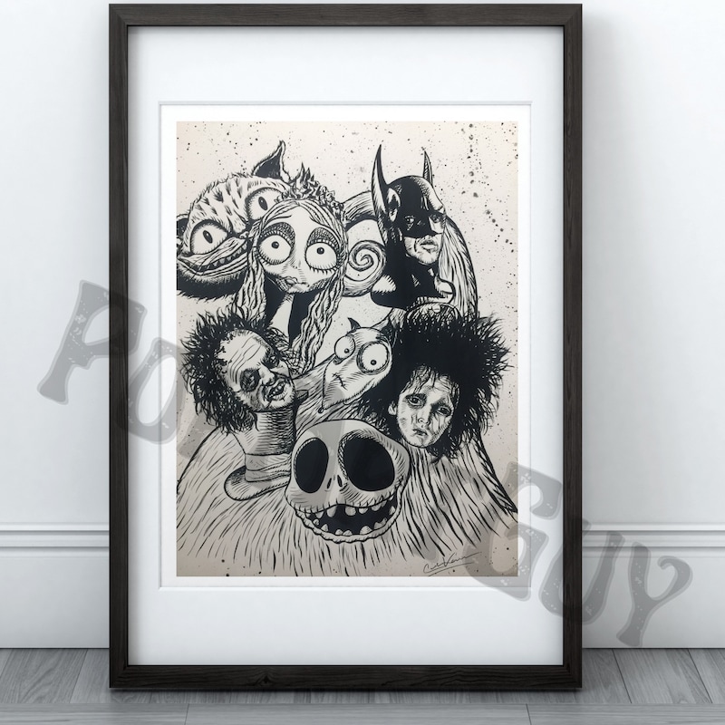 Tim Burton Print - Etsy