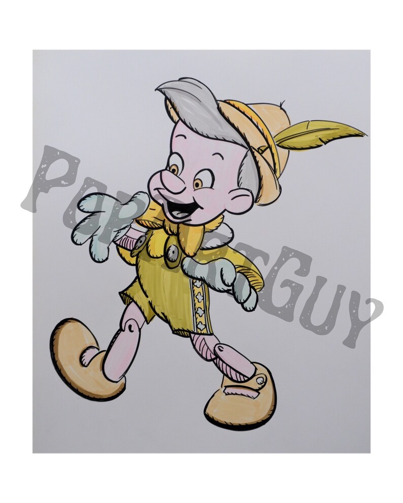 Pinocchio Art Print, Walt Disney Art, Colorful Art - Etsy