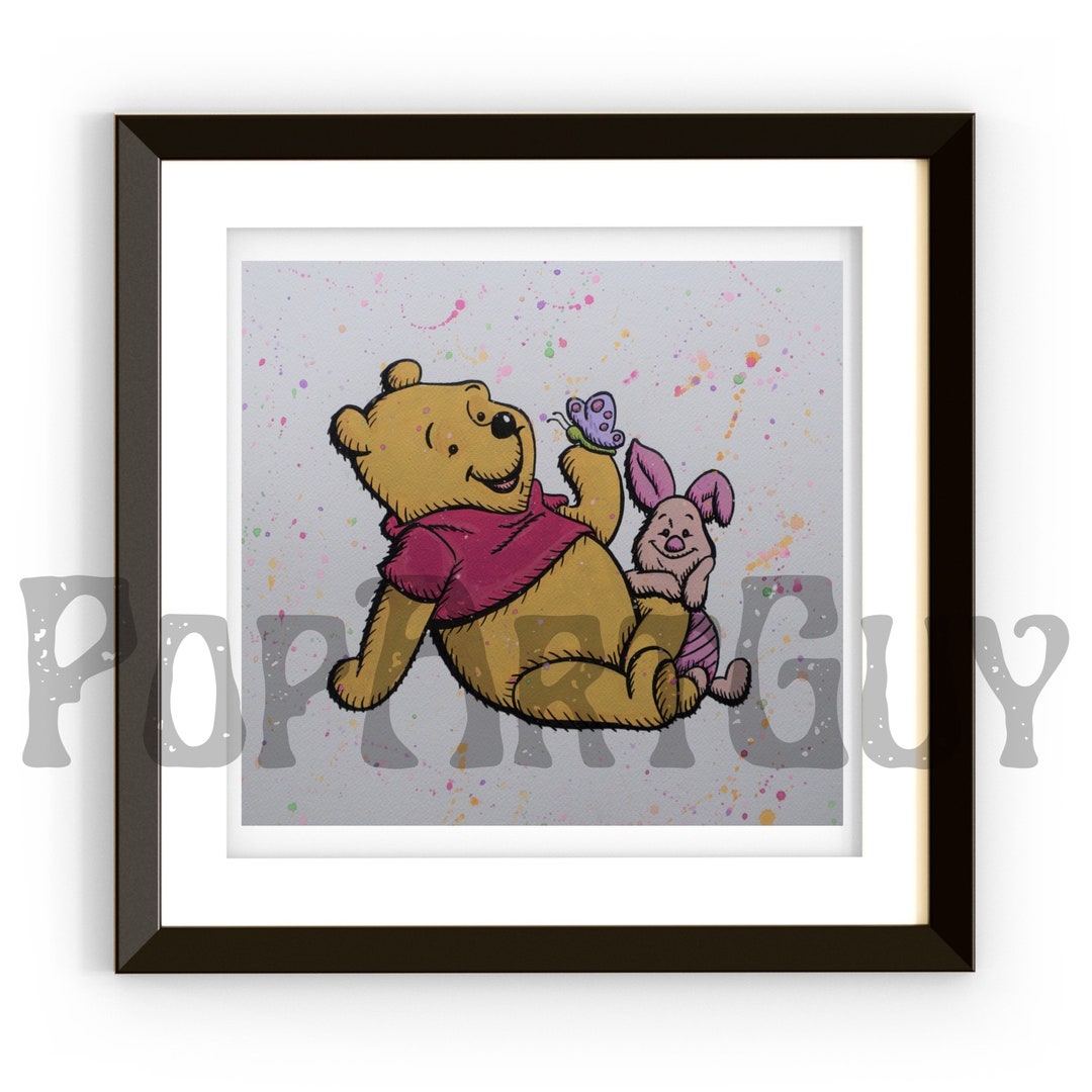 Winnie the Pooh Art Print, Classic Winnie the Pooh Art, Walt Disney Art ...