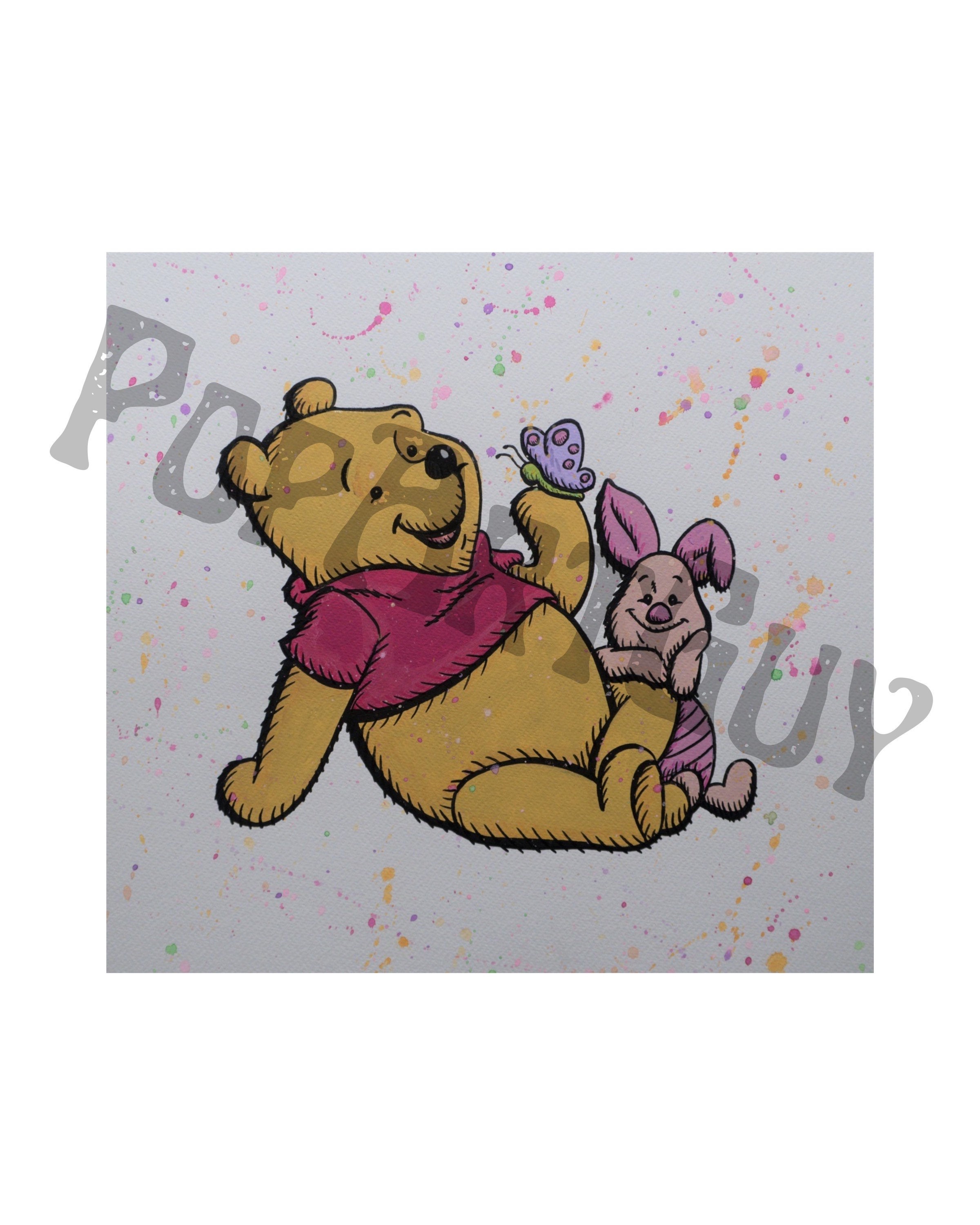 Winnie the Pooh Art Print, Classic Winnie the Pooh Art, Walt Disney Art ...