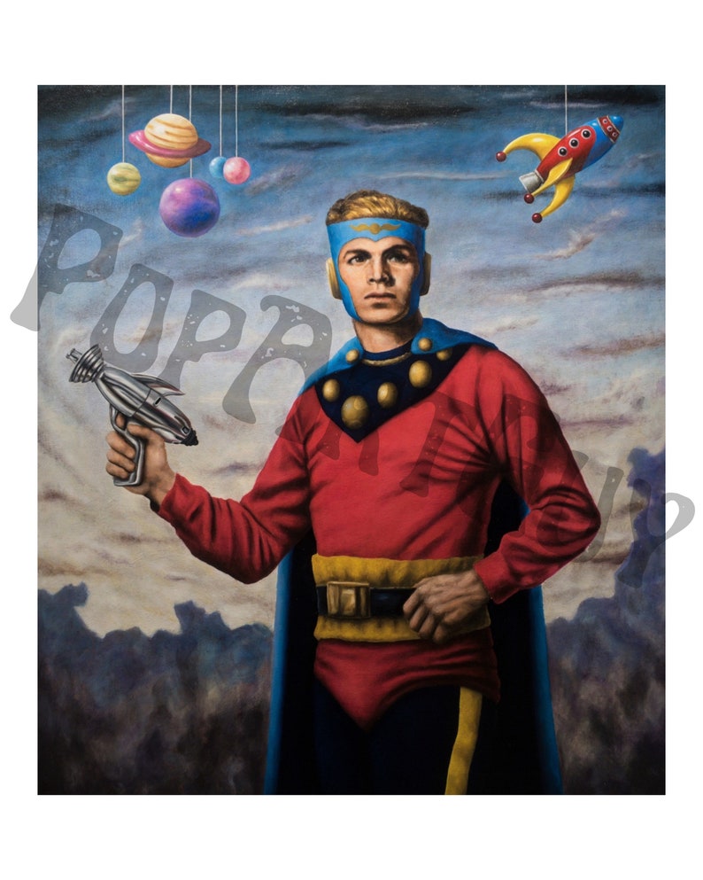 Flash Gordon Art Print, Iconic 80s Characters Art, Original Art Print ...