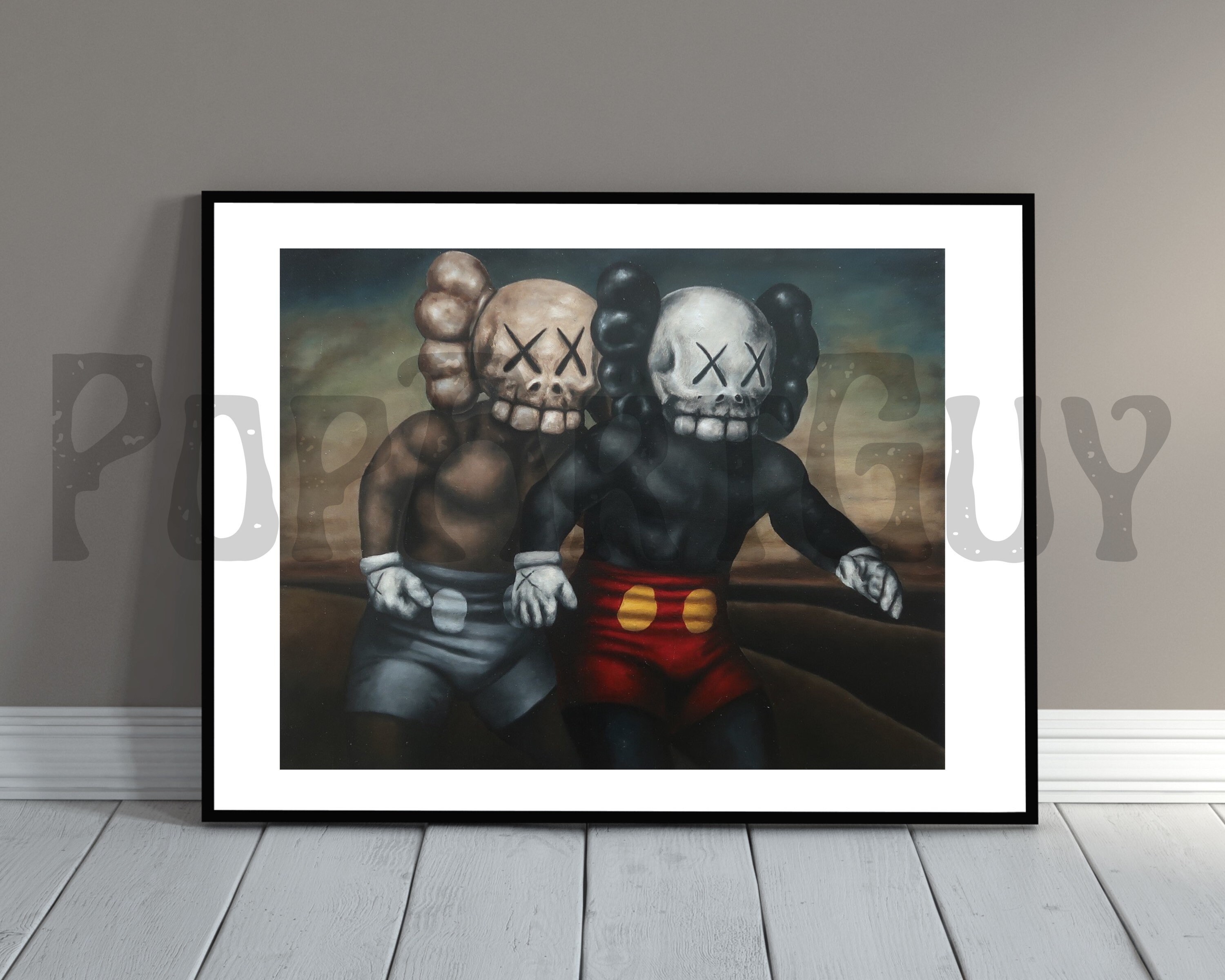 Kaws Mickey Mouse Art Print, Urban Art, - Etsy