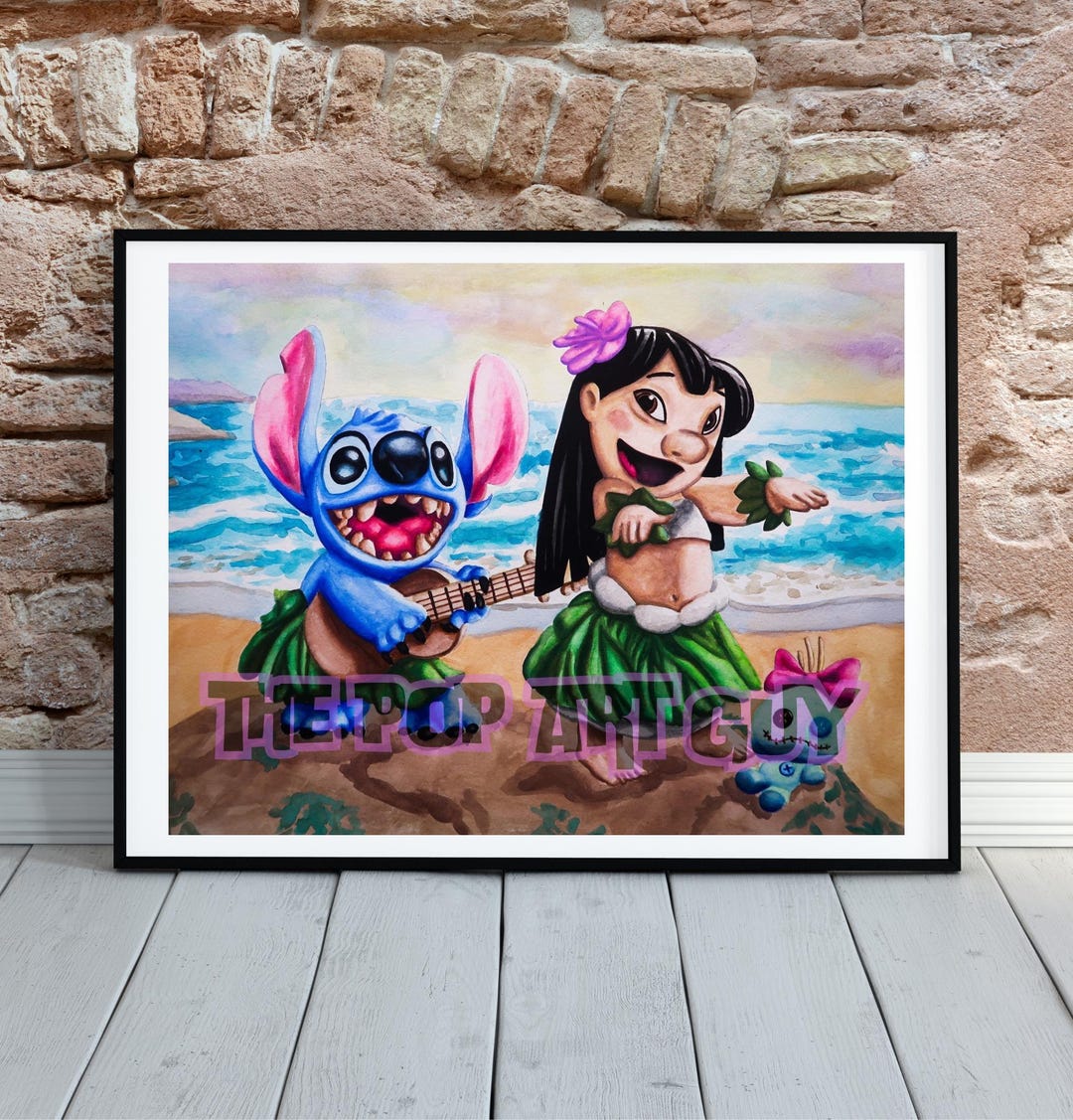 Stitch Art Print, Disney Lilo and Stitch Art Print, Classic Disney ...