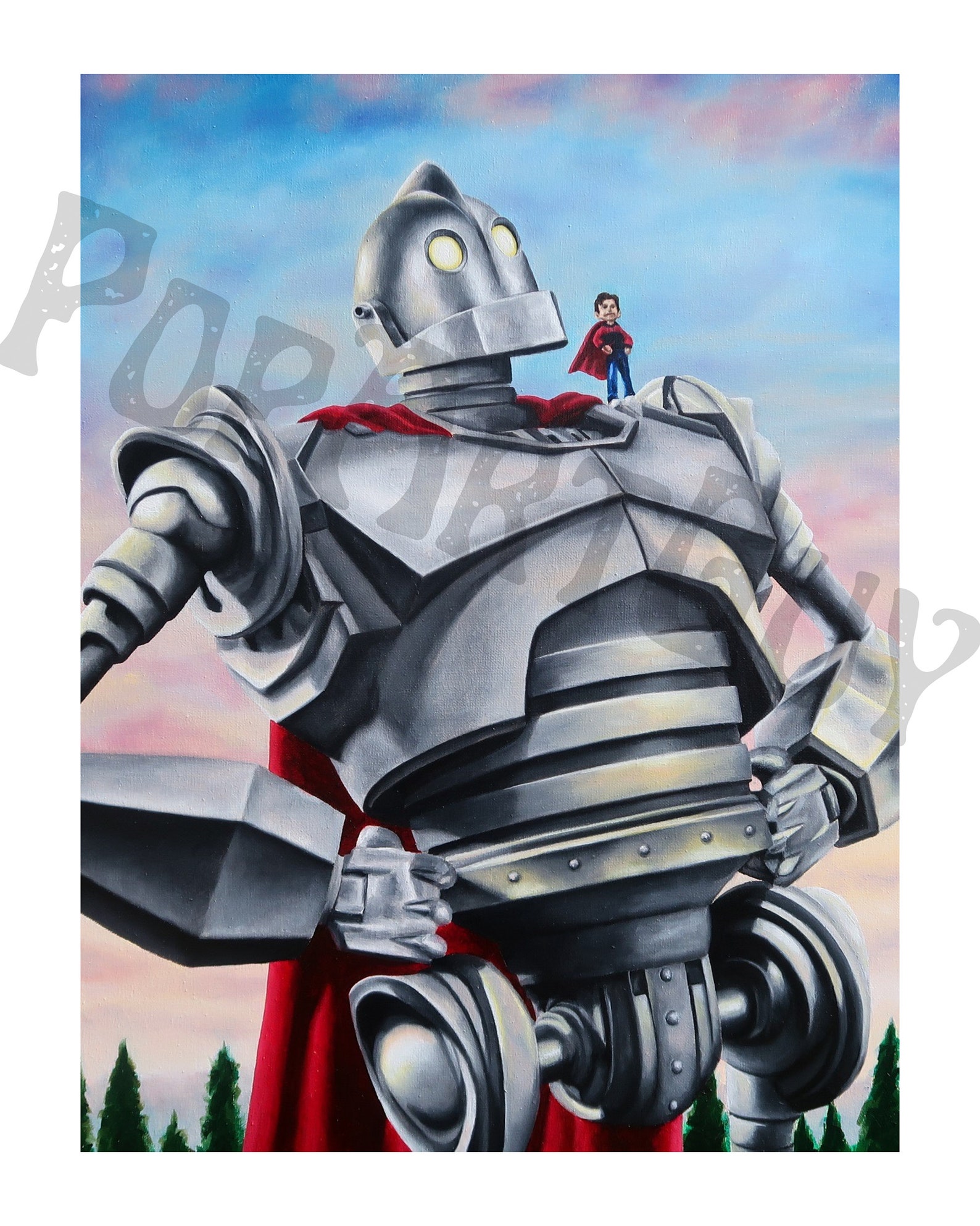 The Iron Giant Art Print, Art Print, Cult Classic Movie, 90s Movie Art ...