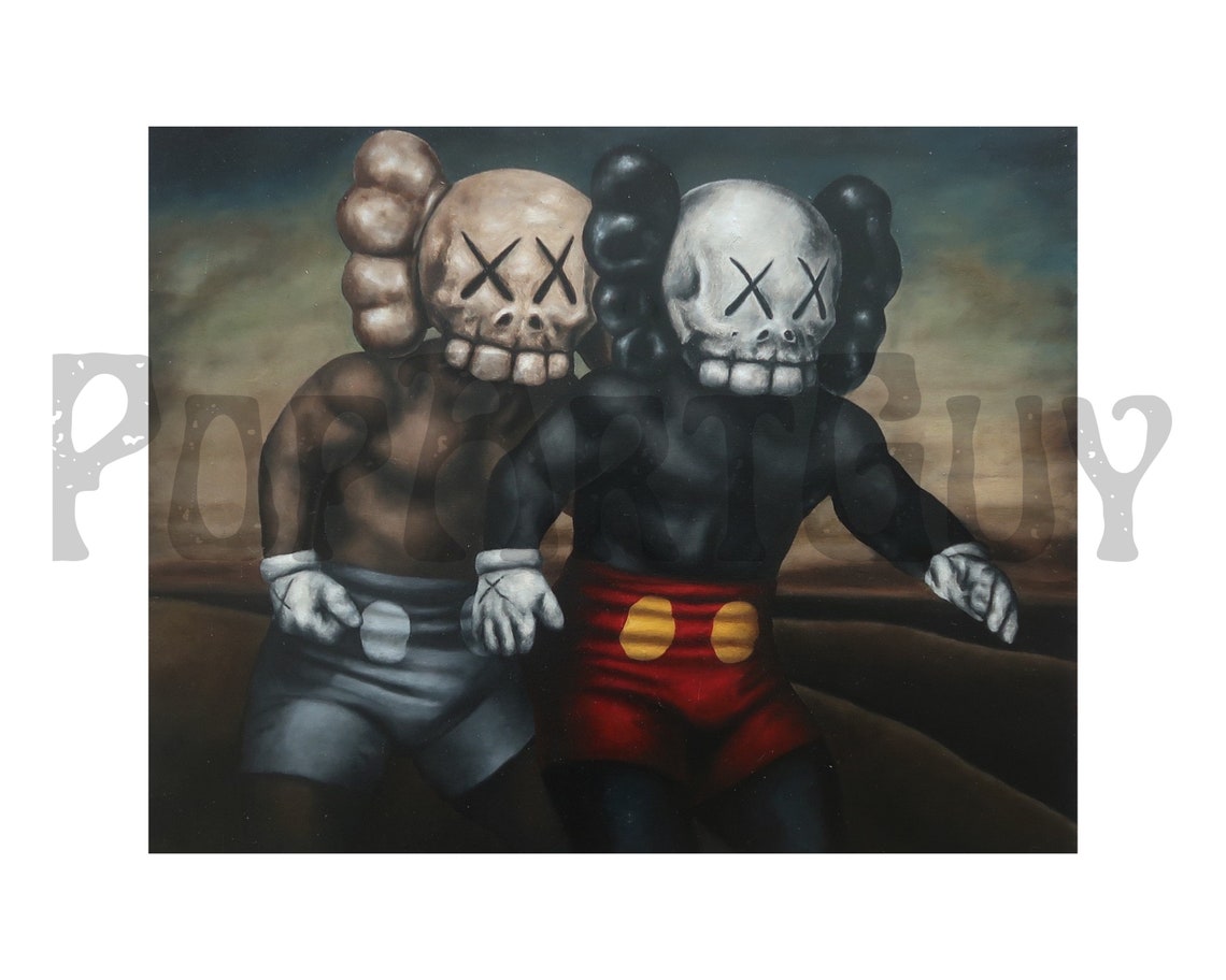 Kaws Mickey Mouse Art Print, Urban Art, - Etsy