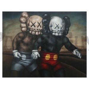 Kaws Mickey Mouse Art Print, Urban Art, - Etsy
