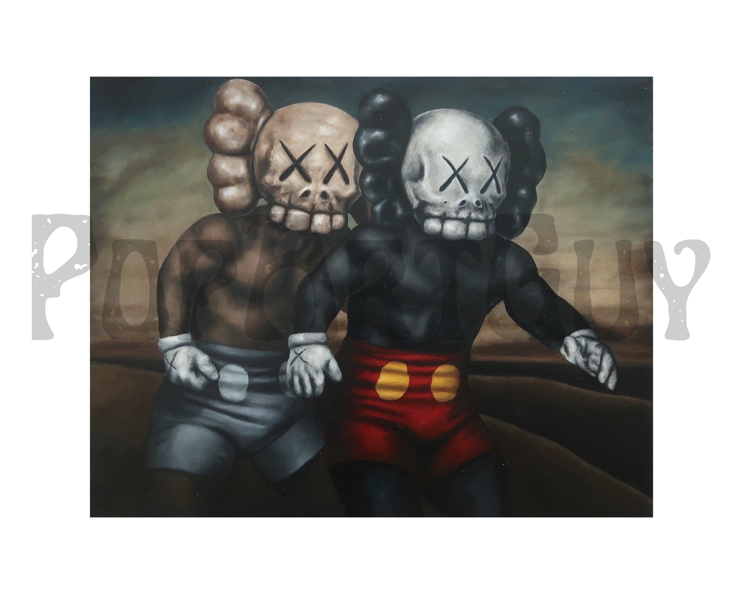 Kaws Mickey Mouse Art Print, Urban Art, - Etsy