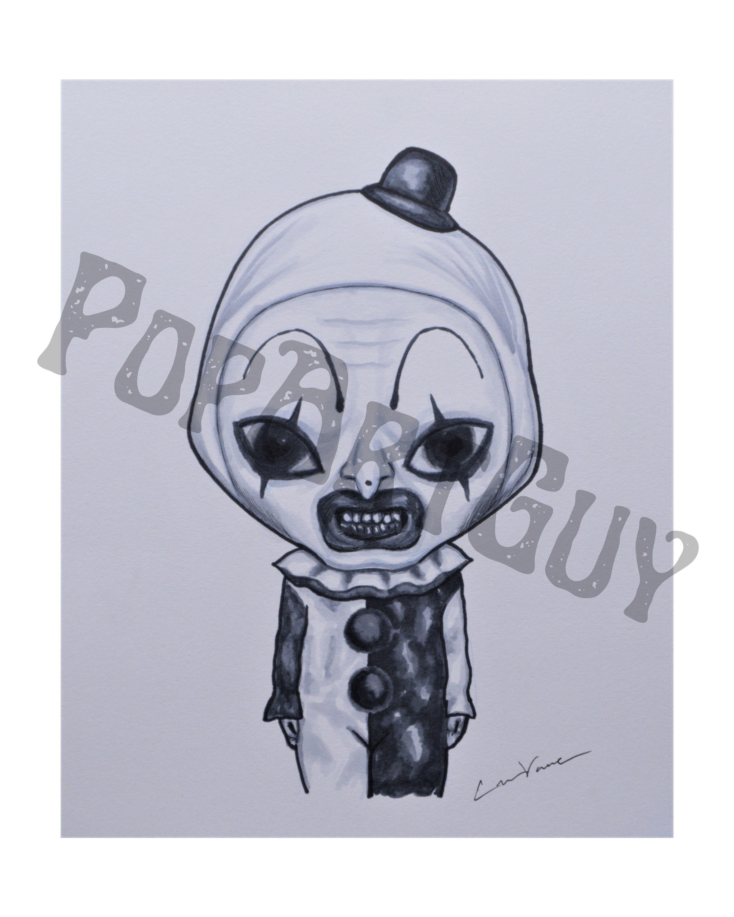Terrifier Art Print Terrifier Clown Art Art the Clown Print - Etsy