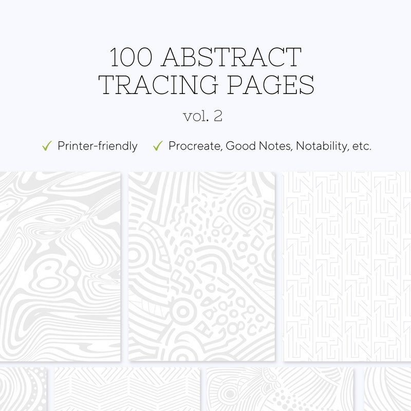 Abstract Coloring Cards - Etsy