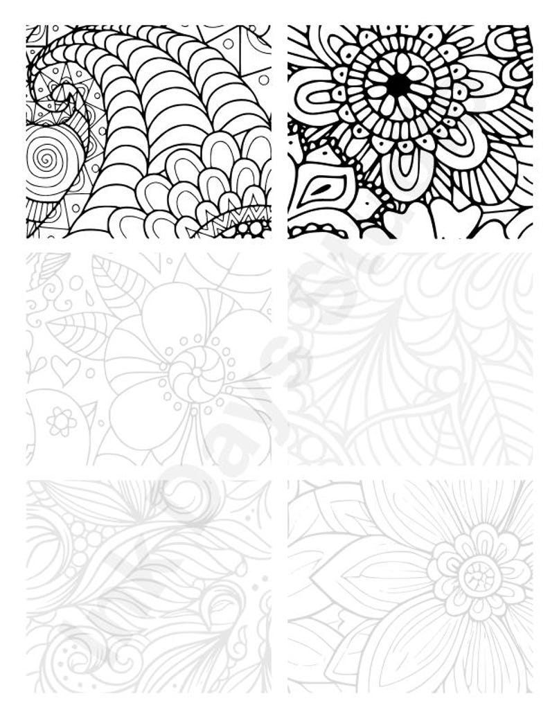 50 Floral Tracing Pages – 300 Designs – Adult Stress Relief (PDF) - Etsy