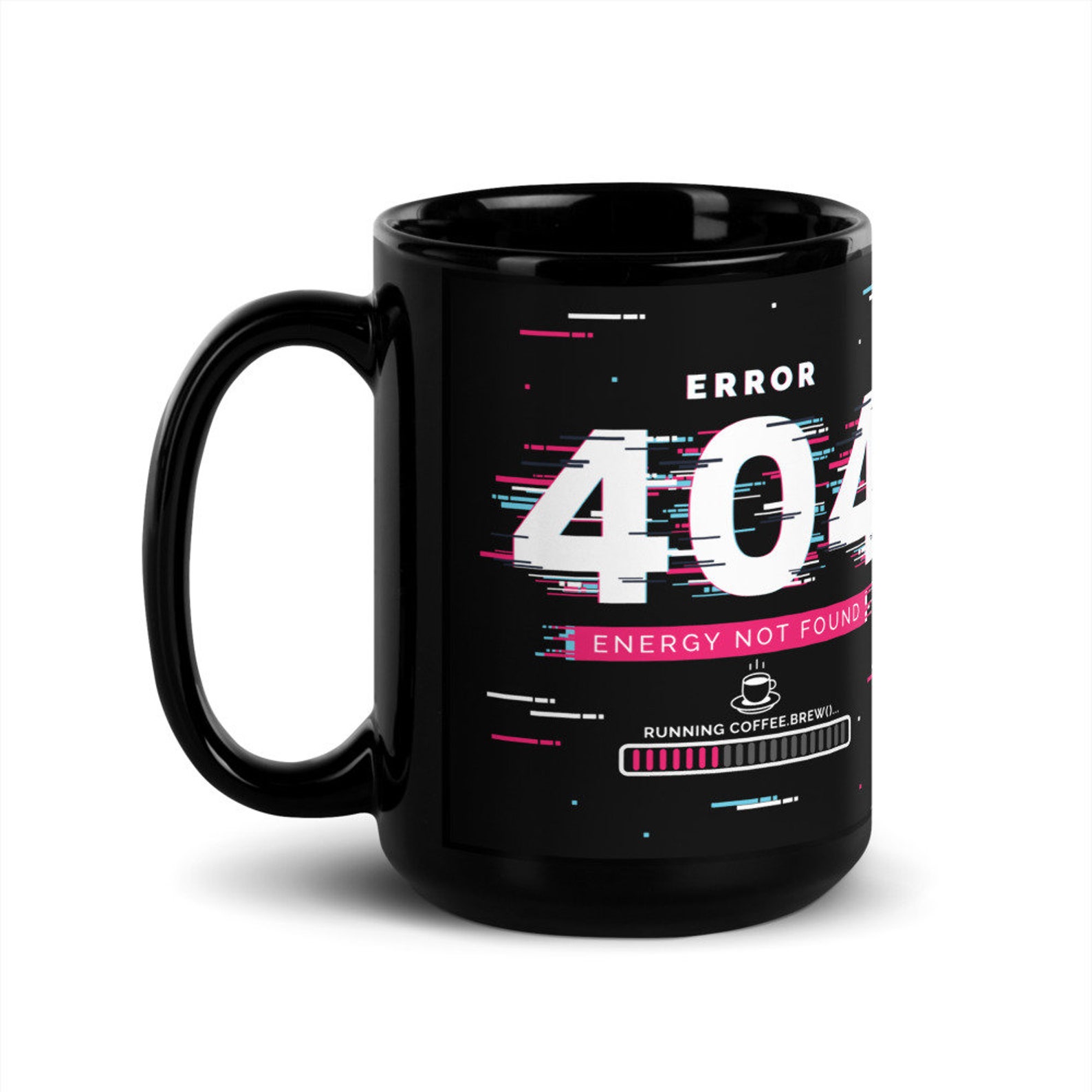 404 Energy Not Found Brew Coffee Black Mug - Etsy