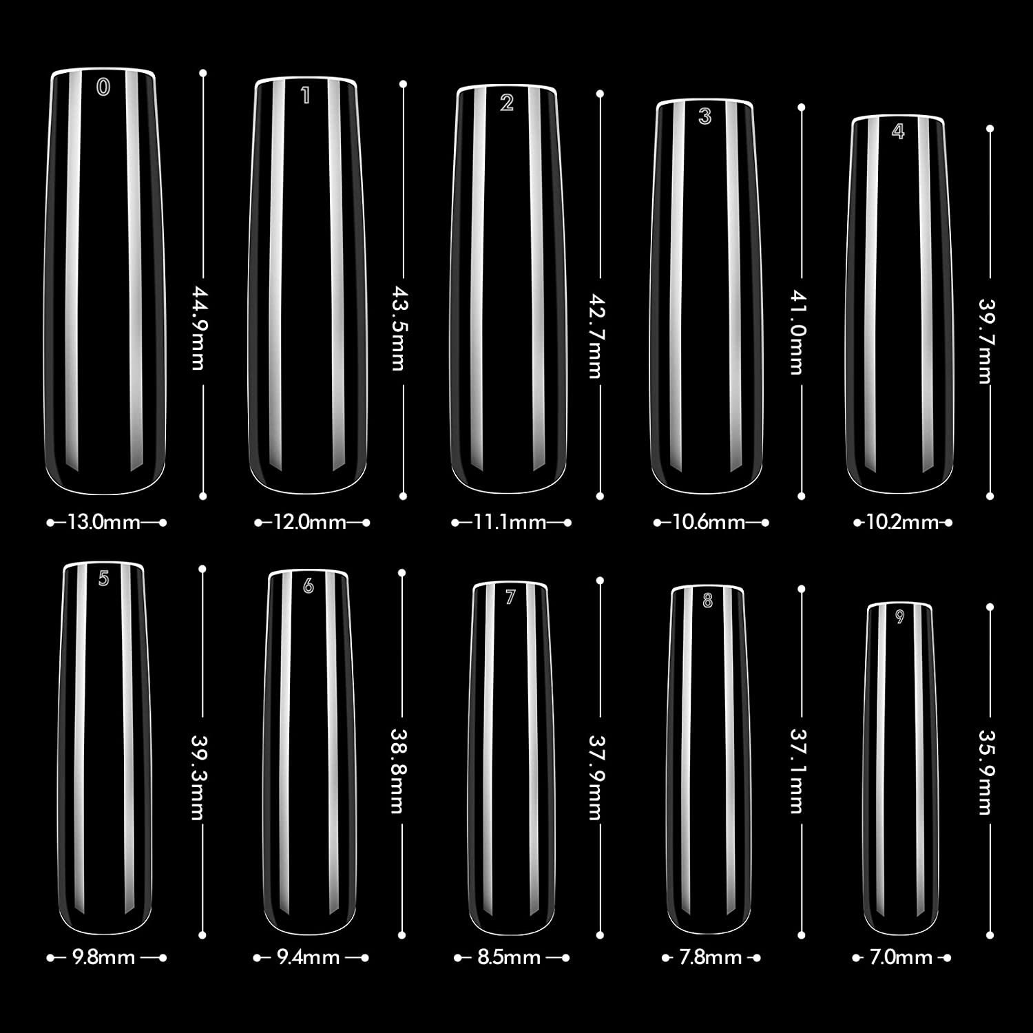 African Inspired Handpainted Press-on Long Nails With Rhinestones and ...