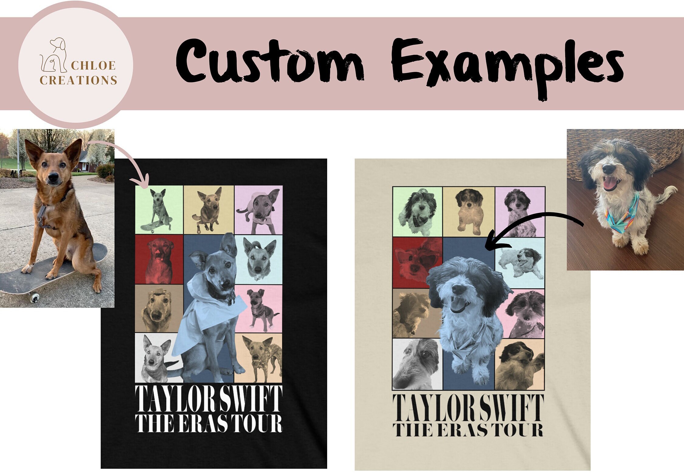 Customizable Dog Eras Tour T-shirt - Etsy