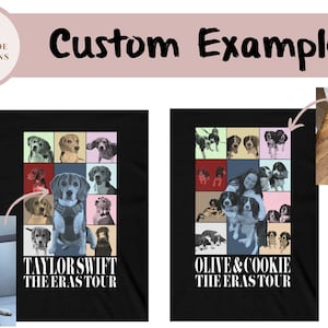 Customizable Dog Eras Tour T-shirt - Etsy