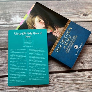 Litany of the Holy Name of Jesus Prayer Card catholic - Etsy