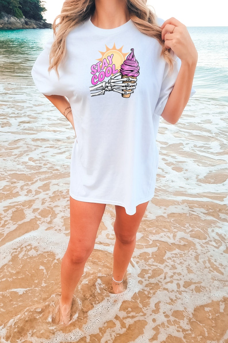 Ice Cream PNG, Pink Summer PNG, Stay Cool Summer PNG, Kids Summer ...