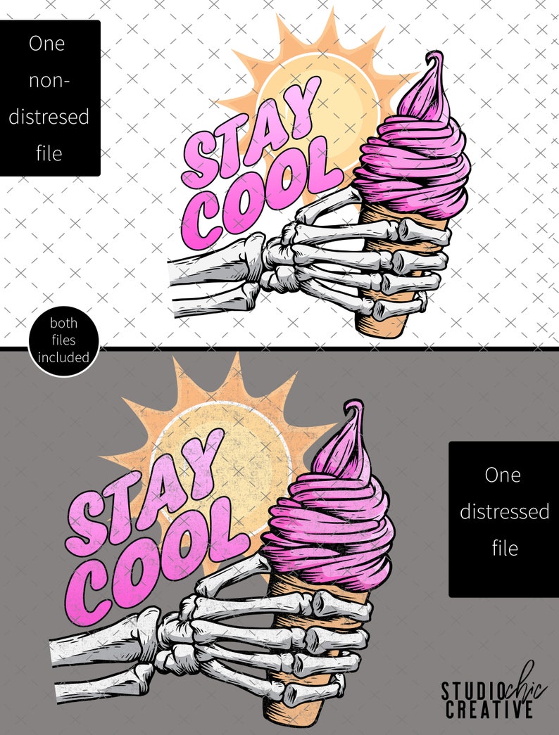 Ice Cream PNG, Pink Summer PNG, Stay Cool Summer PNG, Kids Summer ...