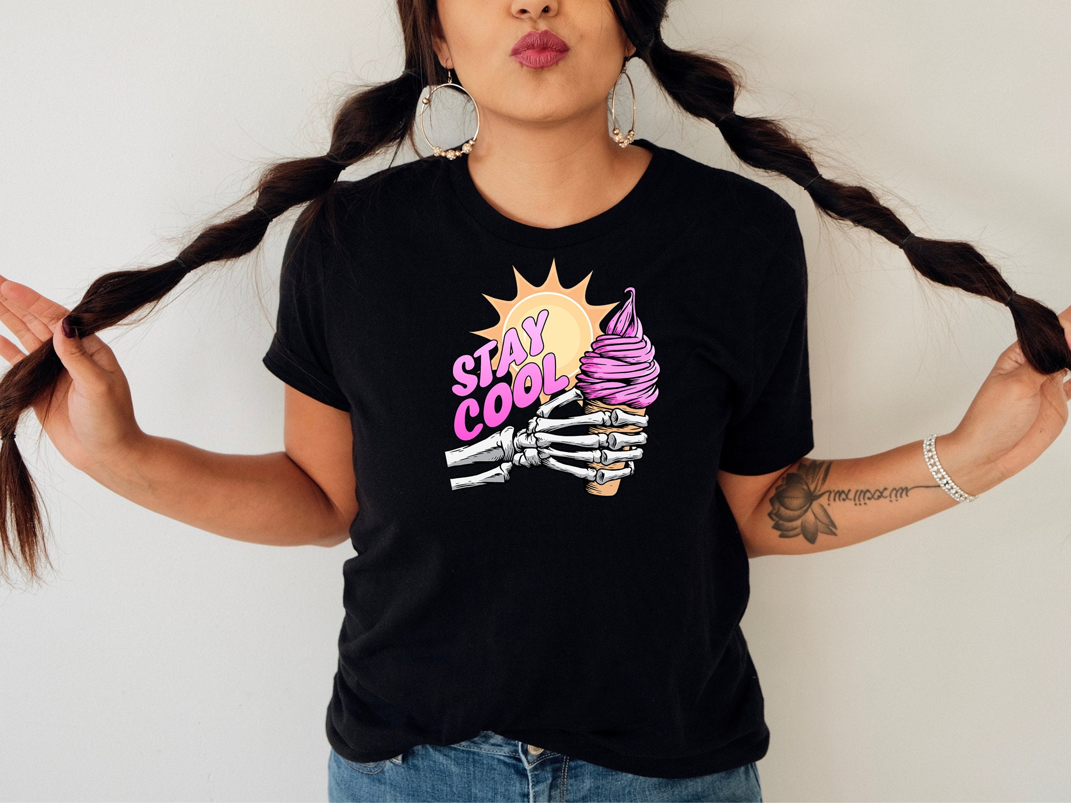 Ice Cream PNG, Pink Summer PNG, Stay Cool Summer PNG, Kids Summer ...