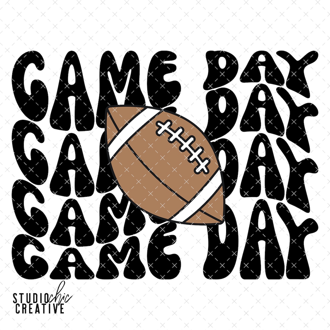 Game Day PNG, Football Sublimation Design for T-shirts, Digital PNG ...