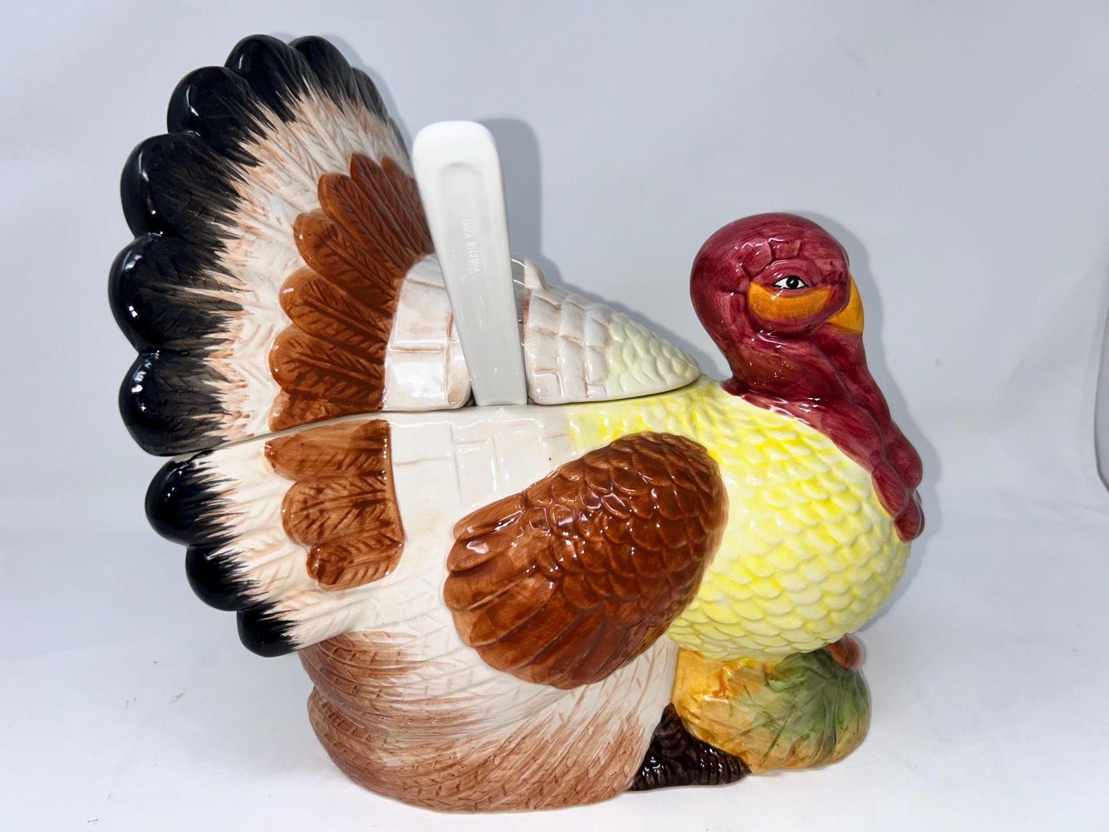 WCL Ceramic Lidded Turkey Soup Tureen, Excellent Condition - Etsy