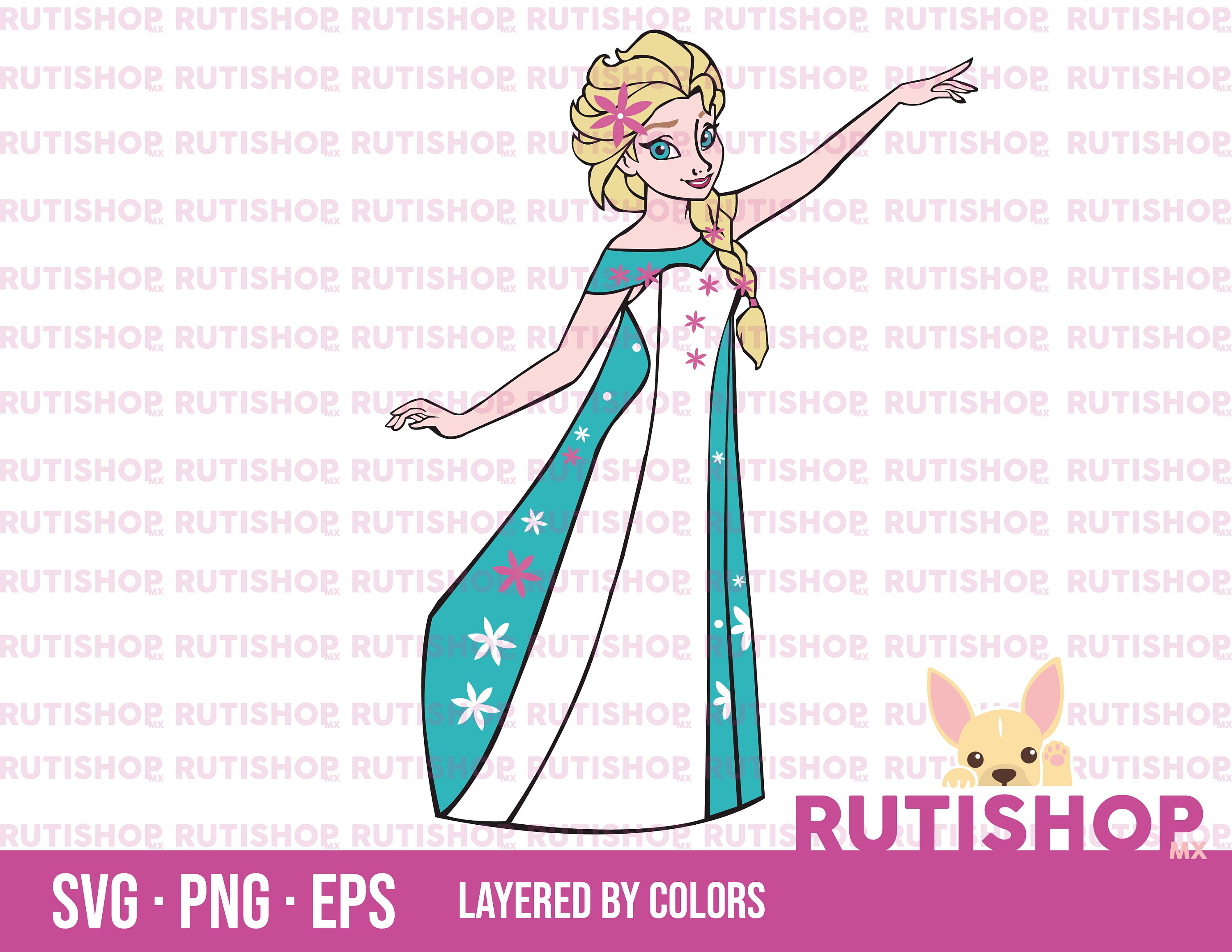 Elsa, Layered, Svg, Eps, Png, Cricut, Silhouette Cut File - Etsy