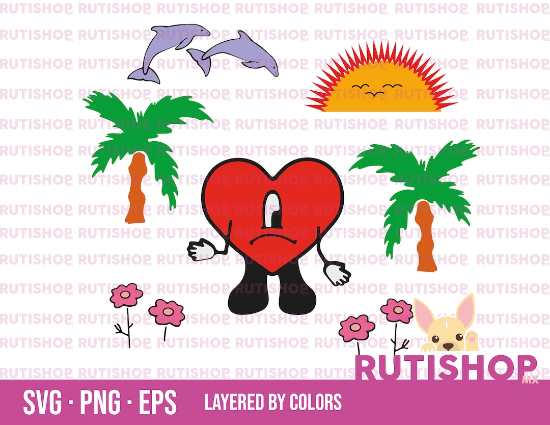 Un Verano Sin Ti, Bad Bunny, Layered, Svg, Eps, Png, Cricut, Silhouette Cut File - Etsy