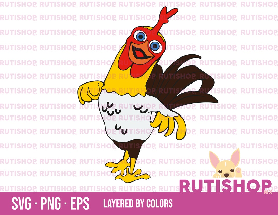 Bartolito, gallo, la granja, SVG, PNG, EPS, layered, en capas, archivo ...