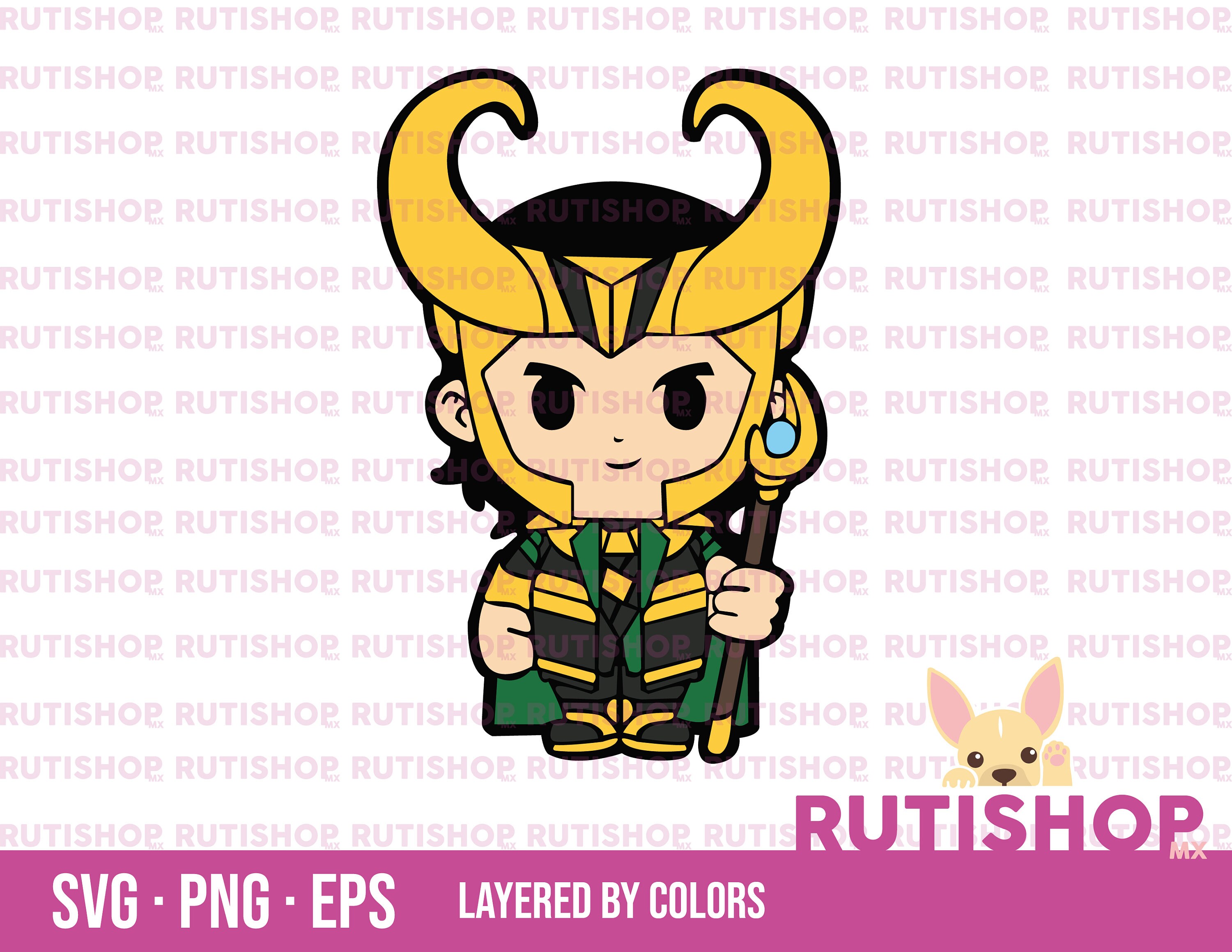 Loki, Layered, Svg, Eps, Png, Cricut, Silhouette Cut File - Etsy