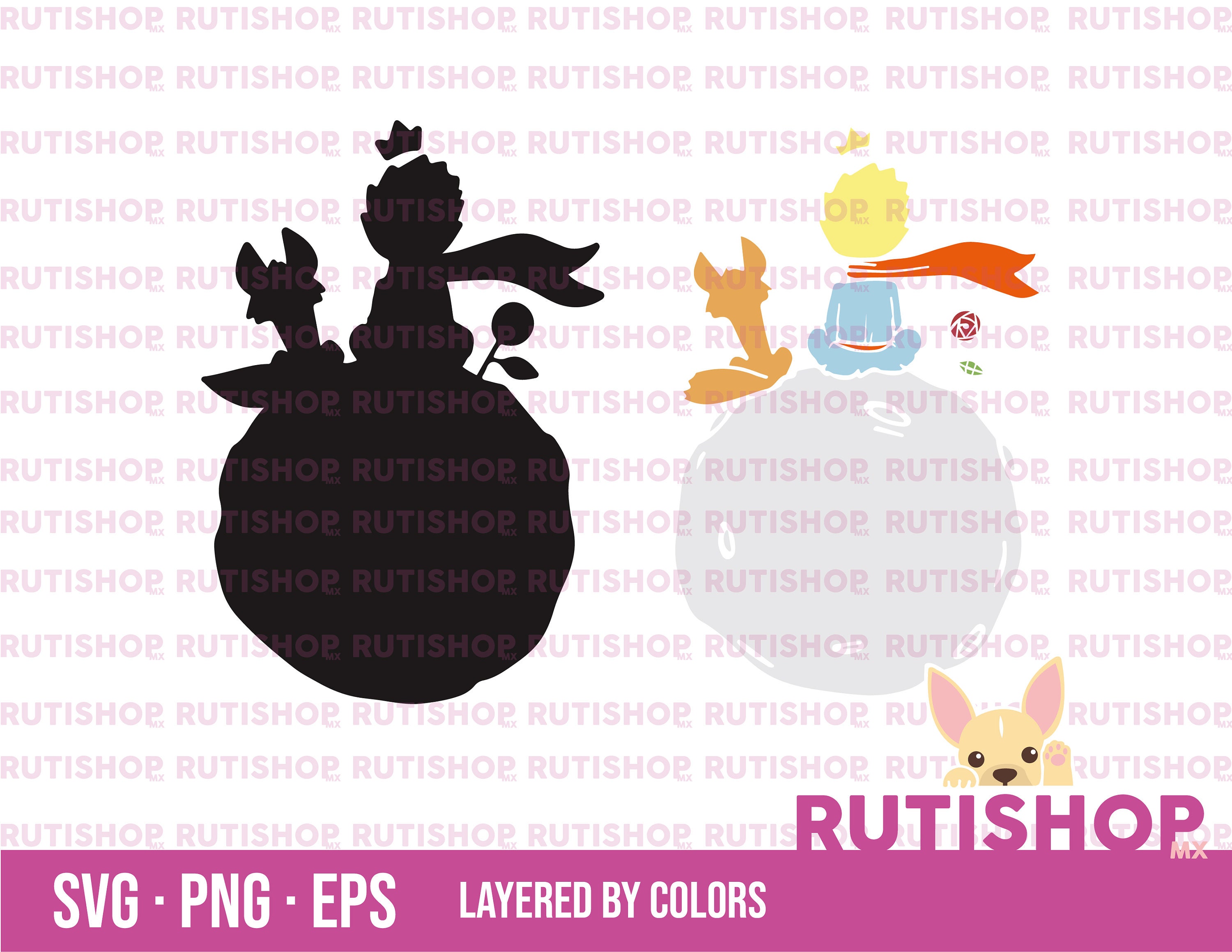 Principito, Principe, Layered, Svg, Eps, Png, Cricut, Silhouette Cut ...