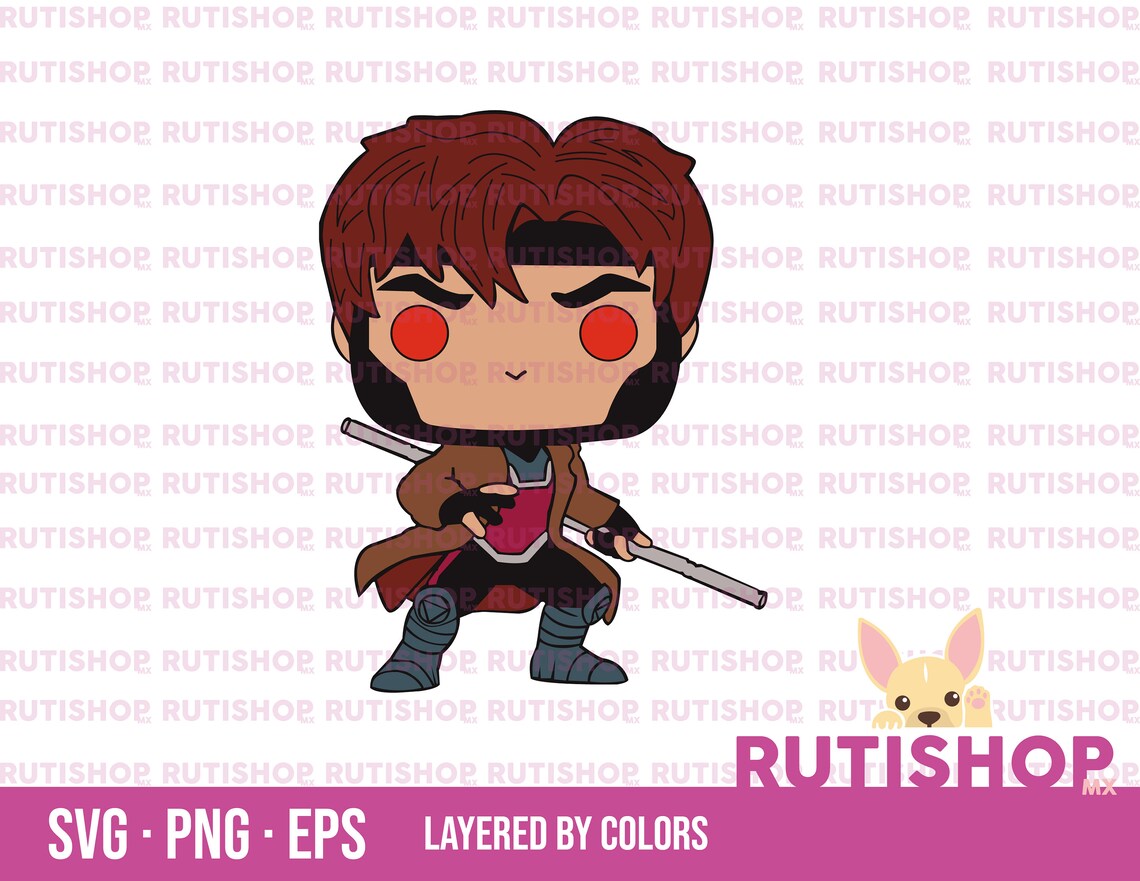 Gambit, Layered, Svg, Eps, Png, Cricut, Silhouette Cut File - Etsy