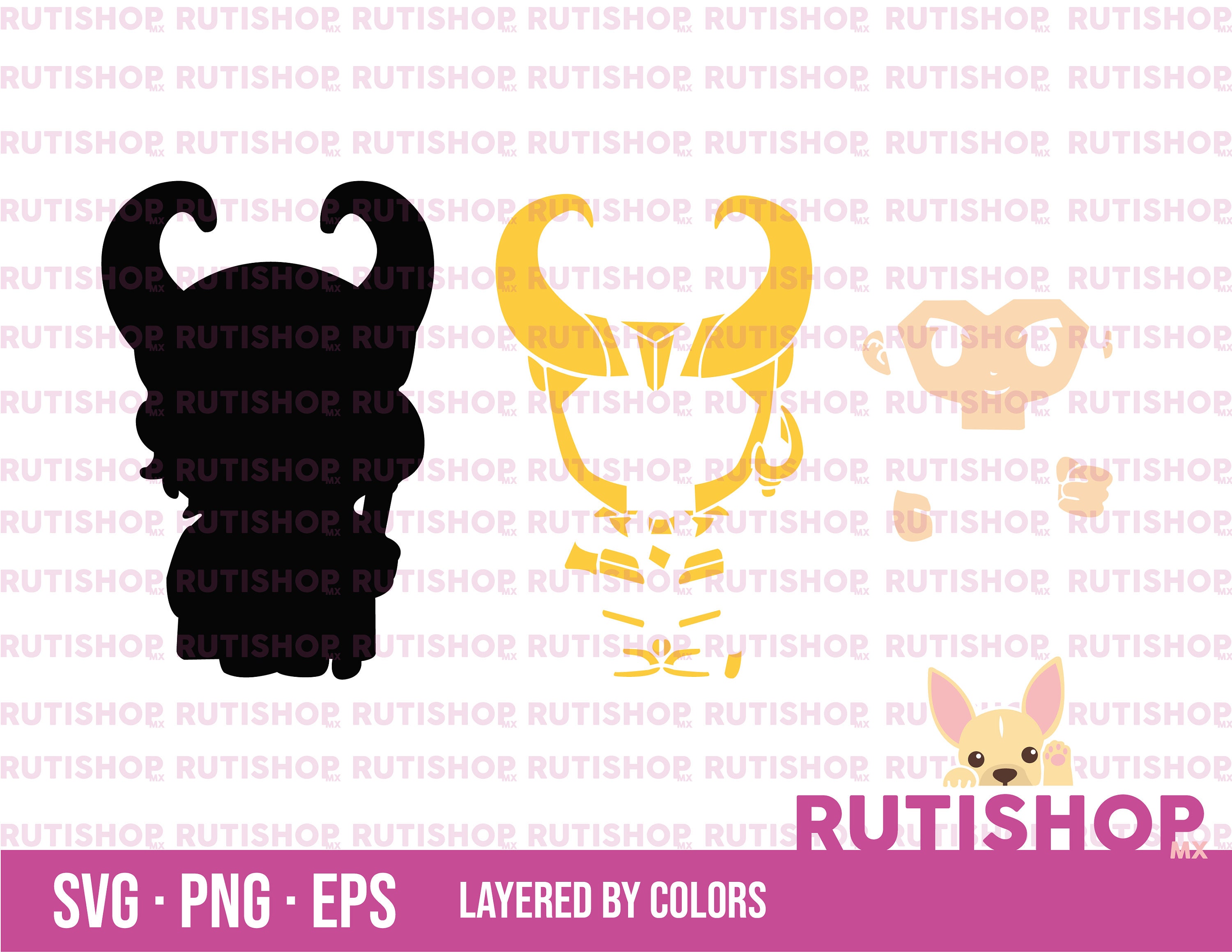 Loki, Layered, Svg, Eps, Png, Cricut, Silhouette Cut File - Etsy