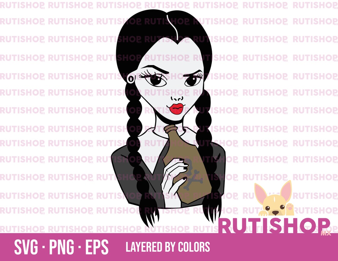 Merlina, Wednesday, Miércoles, Layered, Svg, Eps, Png, Cricut ...