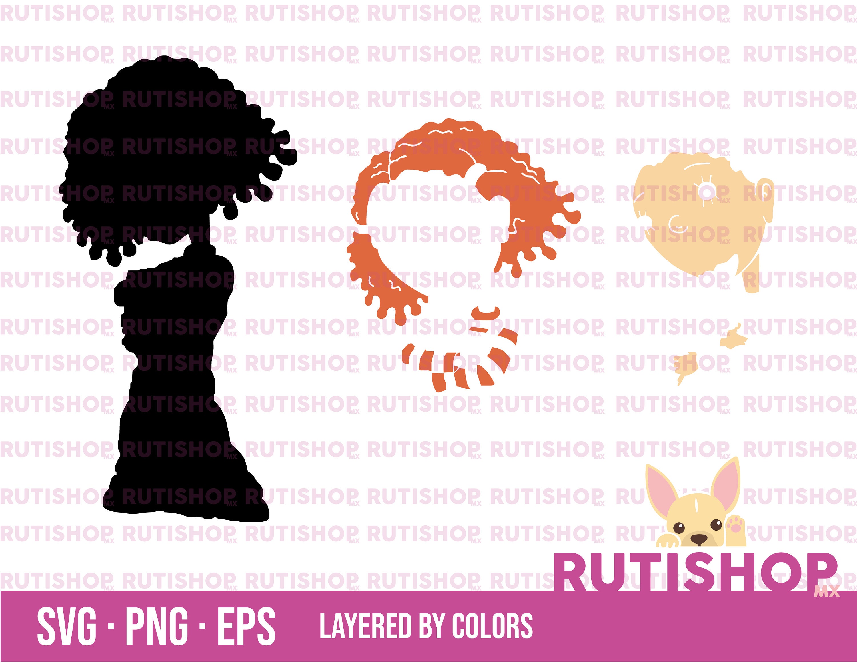 Ginger, Layered, Svg, Eps, Png, Cricut, Silhouette Cut File - Etsy