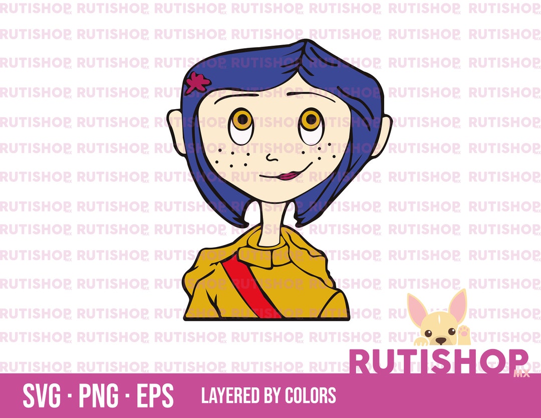 Coraline, Layered, Svg, Eps, Png, Cricut, Silhouette Cut File - Etsy ...