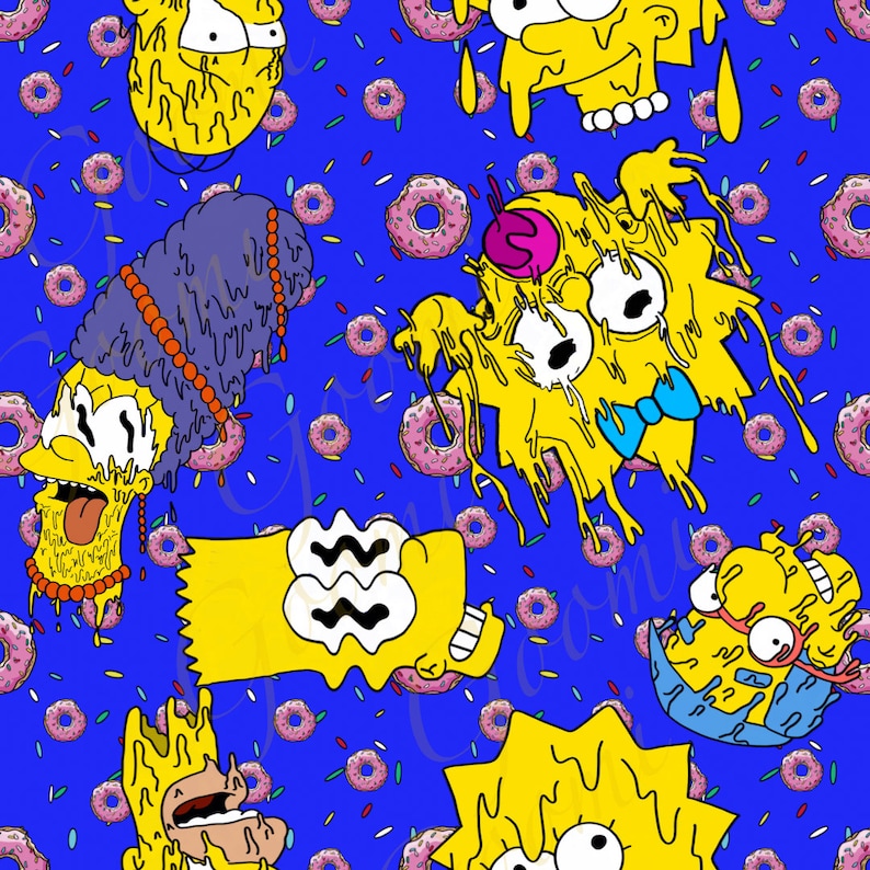 Trippy Simpsons Melting - Etsy