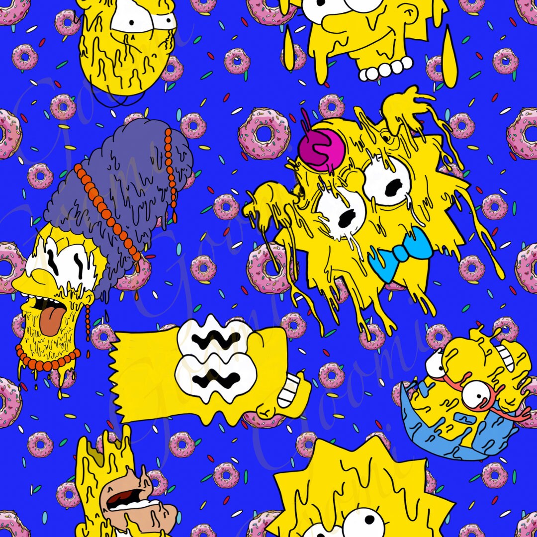 Trippy Simpsons Melting - Etsy