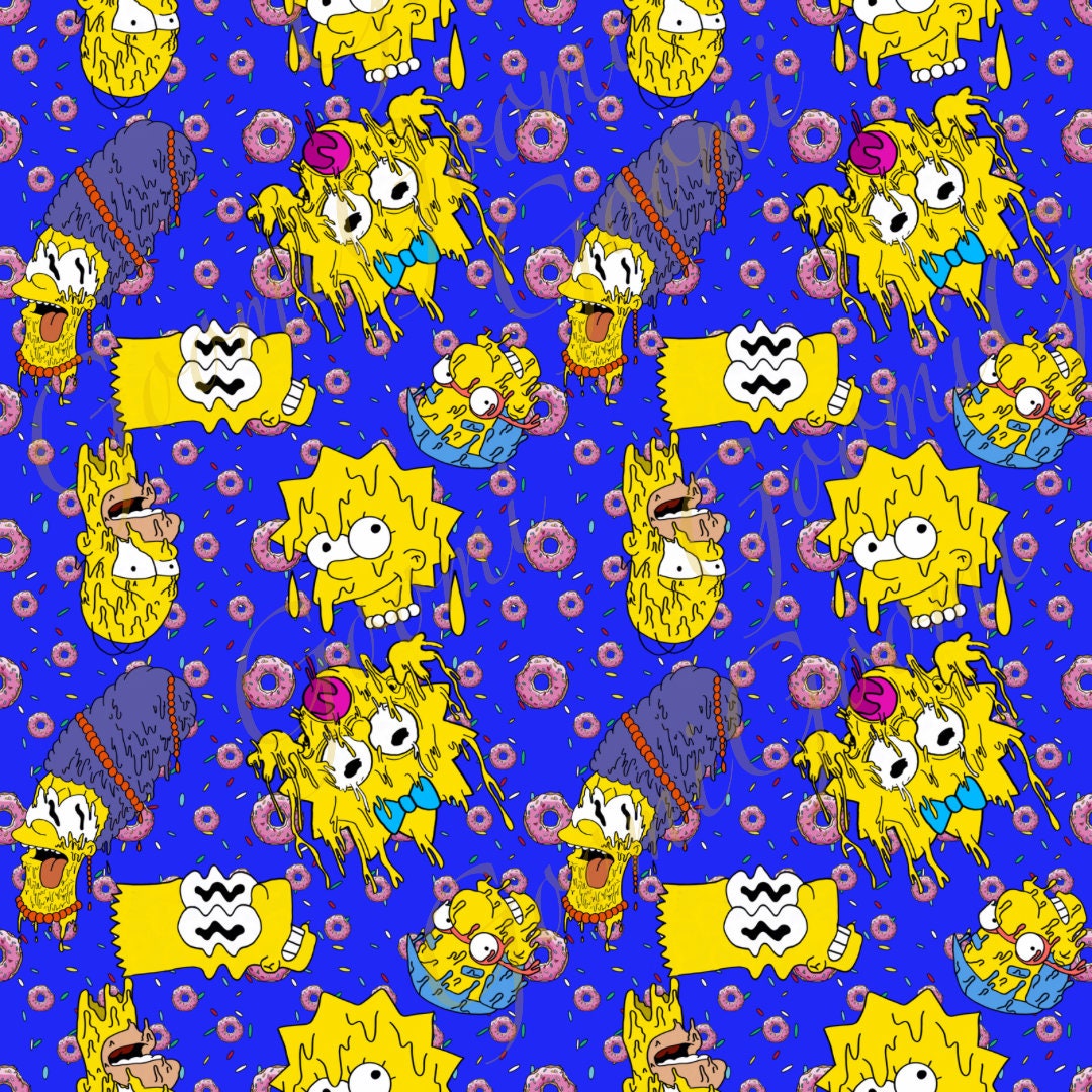Trippy Simpsons Melting - Etsy