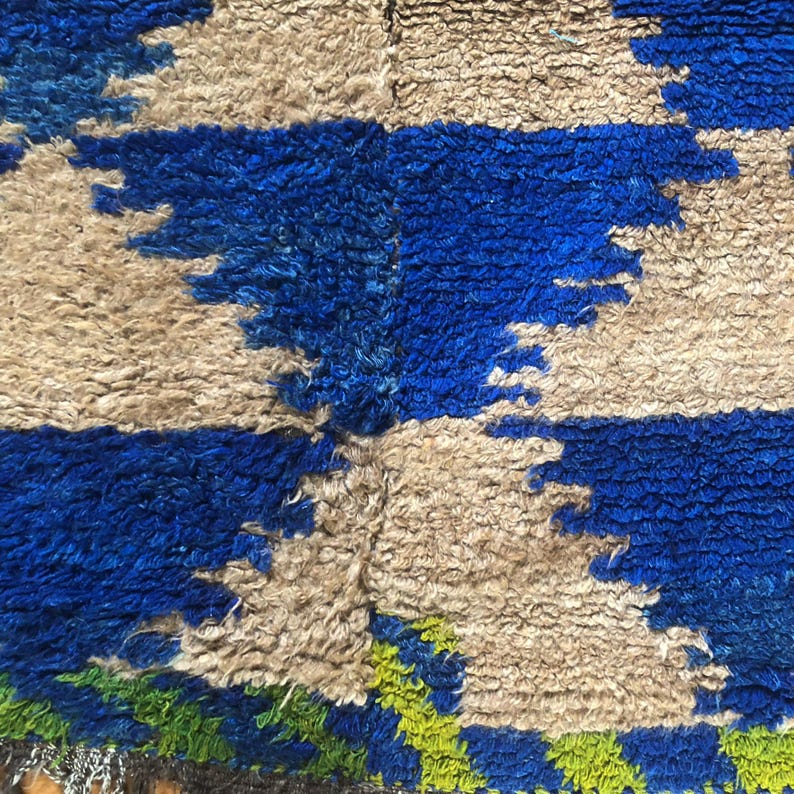 Rare Vintage MCM Rug | 4x4 | Original Midcentury Modern Rug | Wool Rug ...