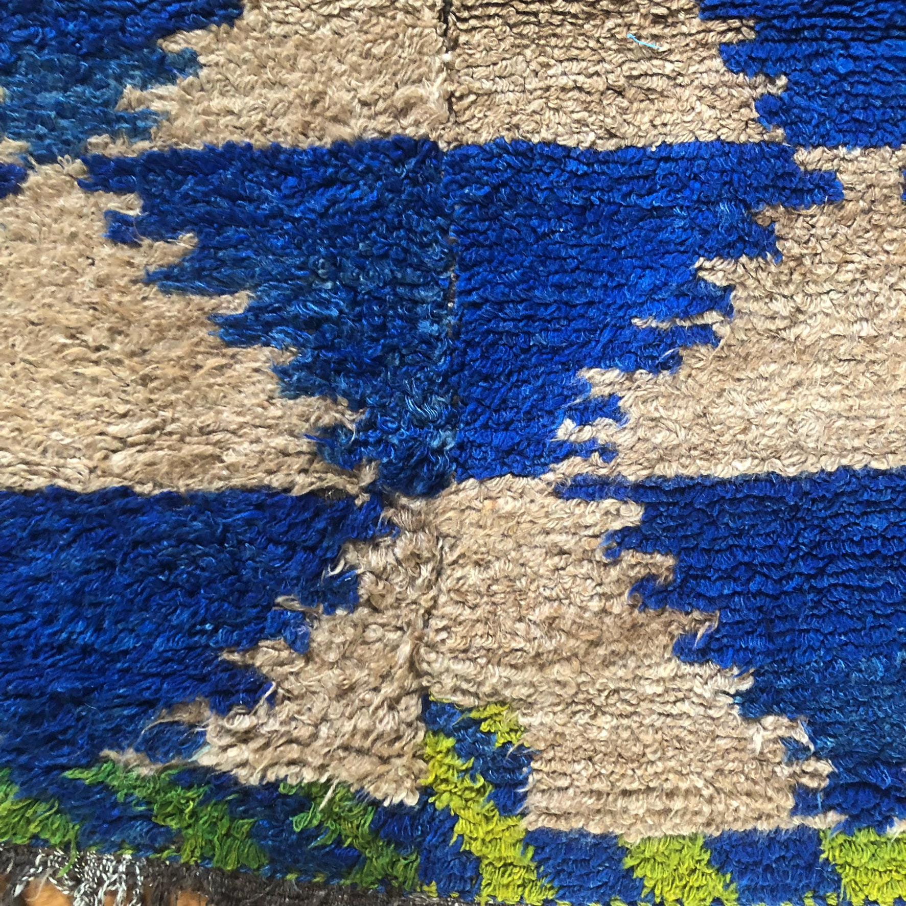 Rare Vintage MCM Rug | 4x4 | Original Midcentury Modern Rug | Wool Rug ...